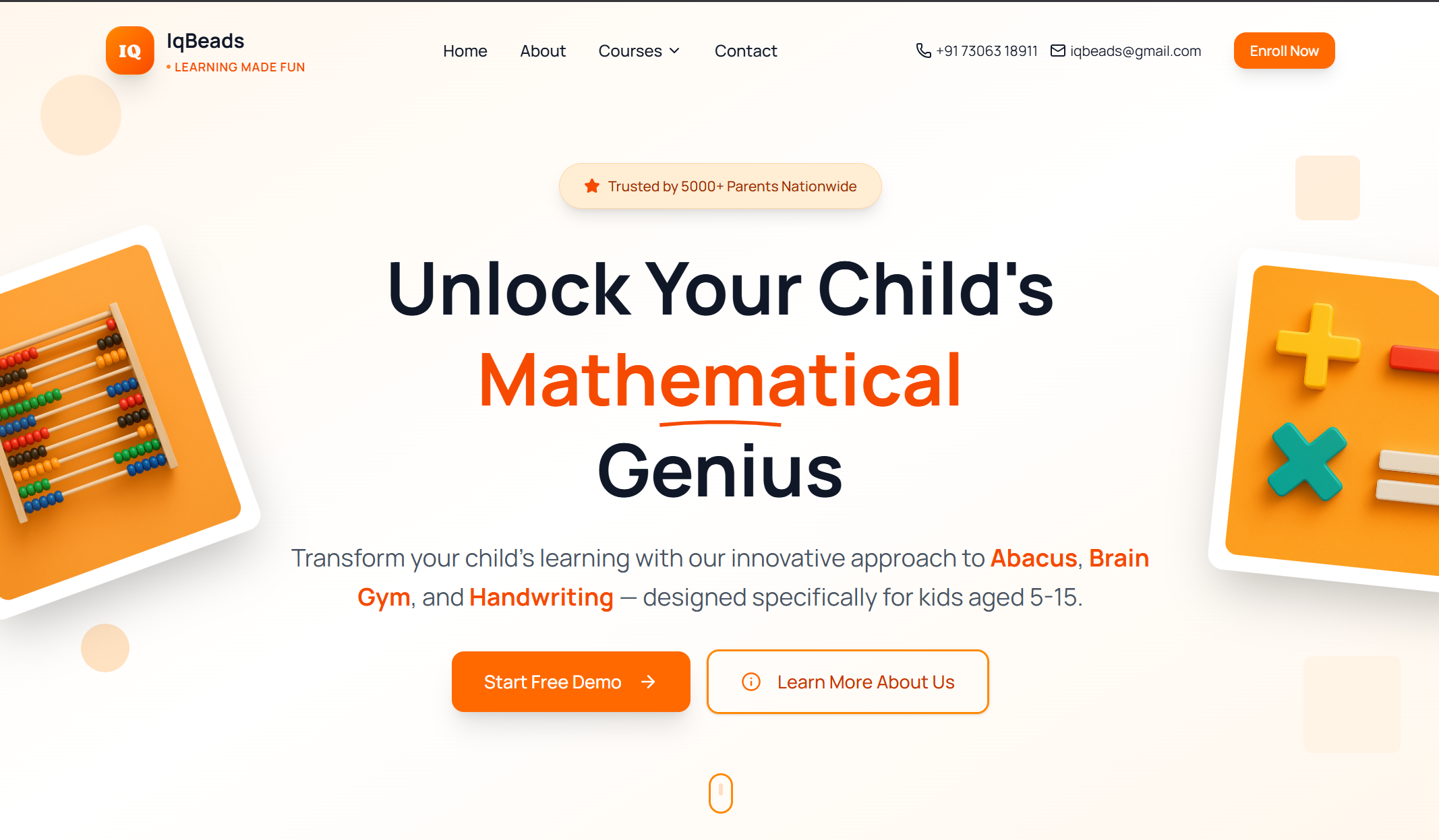 iqbeads - Best Online Abacus Training Institute | Mathematical Genius Development